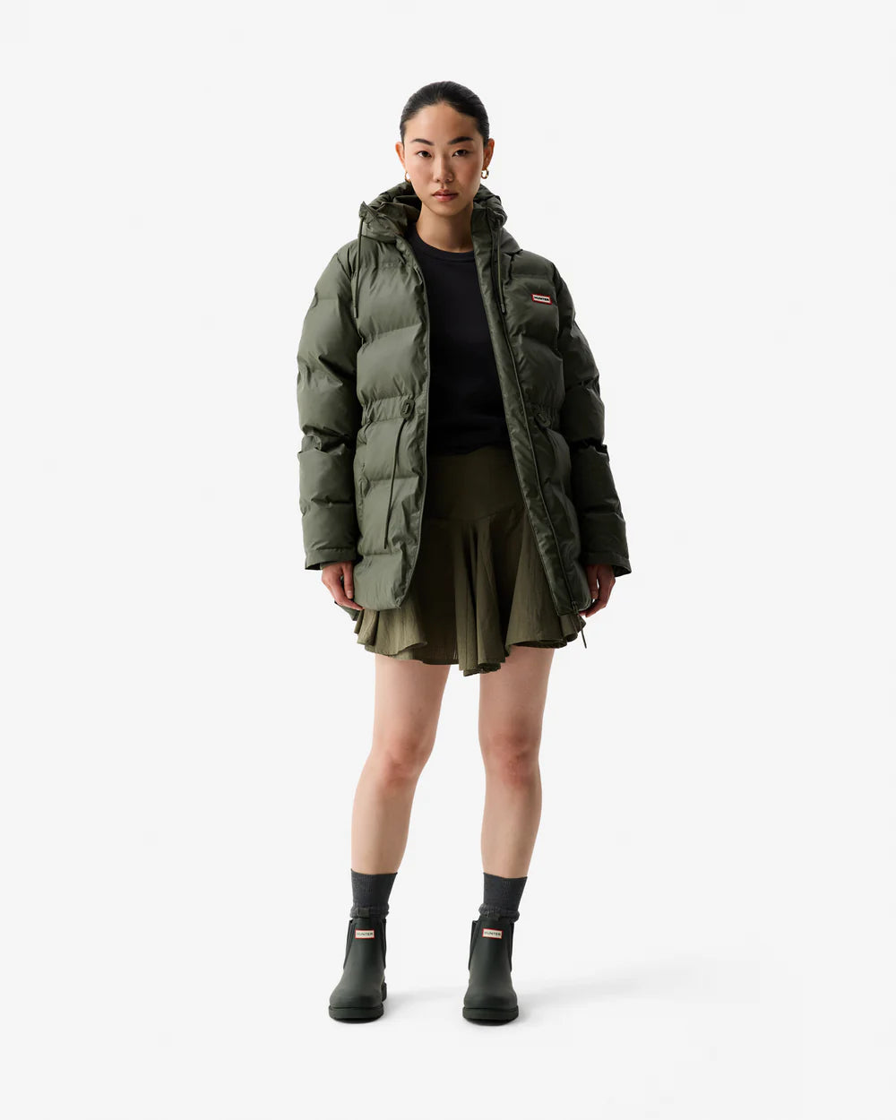 Lemhi Sonic Wleded PU Puffer Jacket – Hunter – Out With Style
